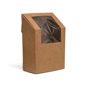Kraft Half Wrap Box With PLA Window (50) » King Pack
