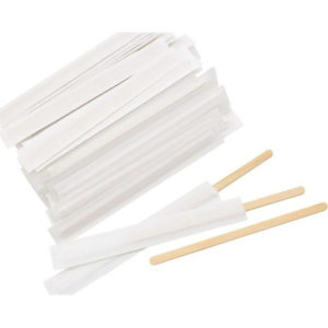 Individually Wrapped Wooden Stirring Stick Pack (1000) » King Pack