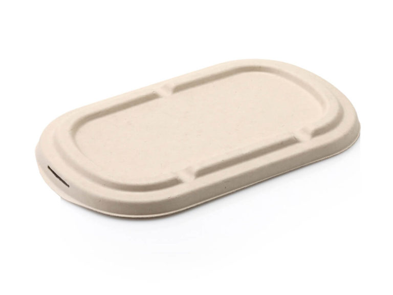 Biodegradable 1000ml Rectangular Container Lid - Fits 1C/ 2C » King Pack