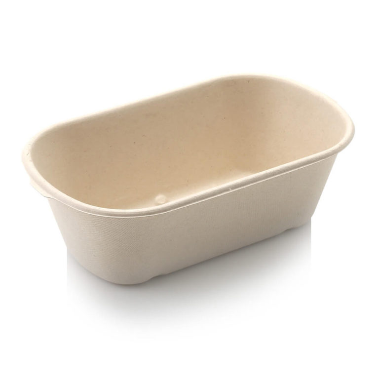 Biodegradable 1000ml Rectangular Container - Single Compartment (50 ...