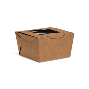 Large Kraft Deli Box with PLA Window » King Pack